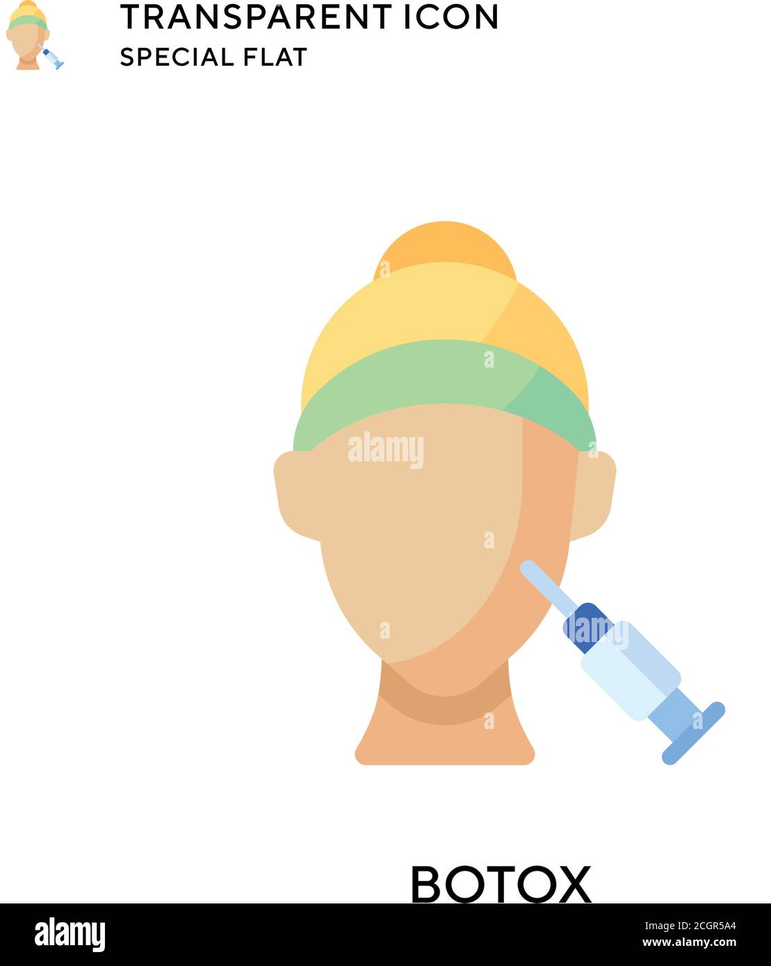 Botox vector icon. Flat style illustration. EPS 10 vector Stock Vector ...