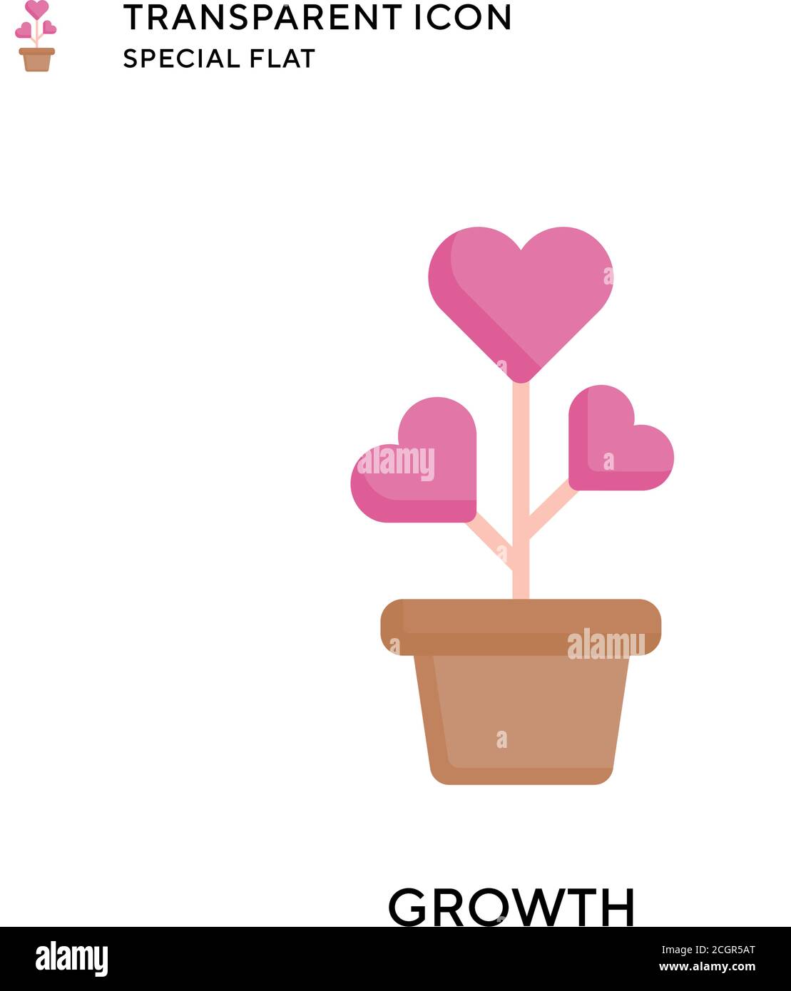 Growth vector icon. Flat style illustration. EPS 10 vector Stock Vector ...