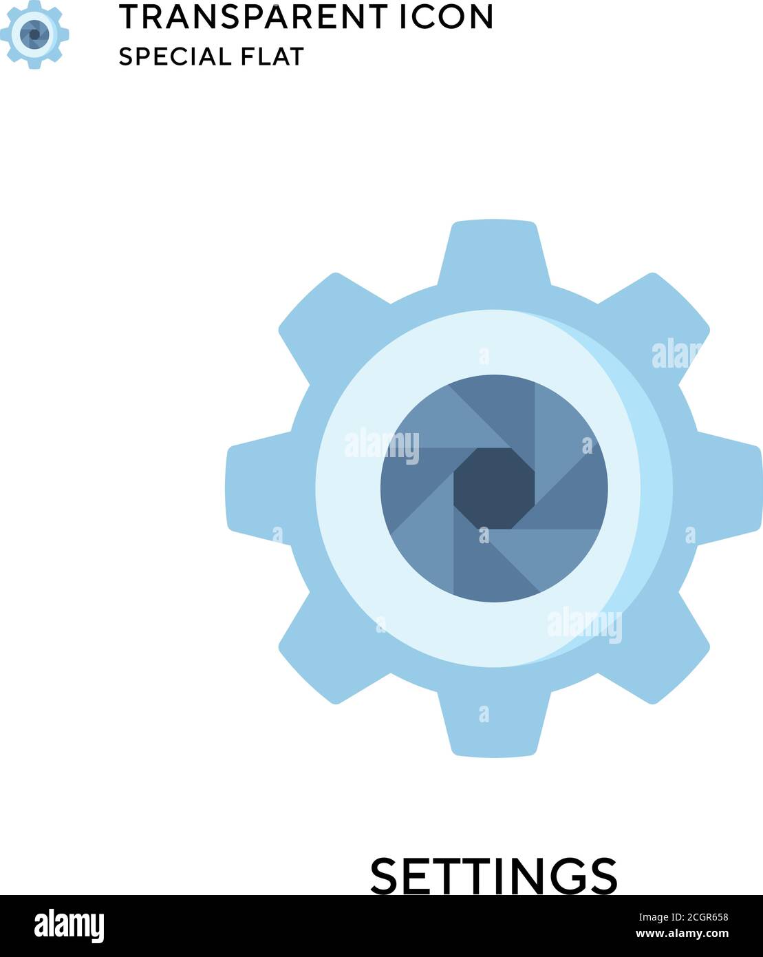 Settings vector icon. Flat style illustration. EPS 10 vector Stock ...