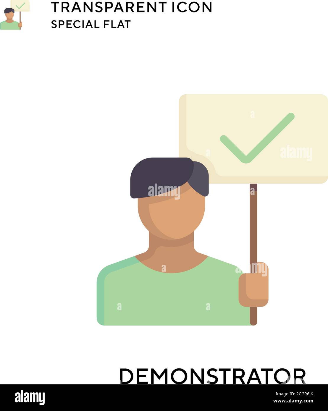 Green politics demonstrator Stock Vector Images - Alamy