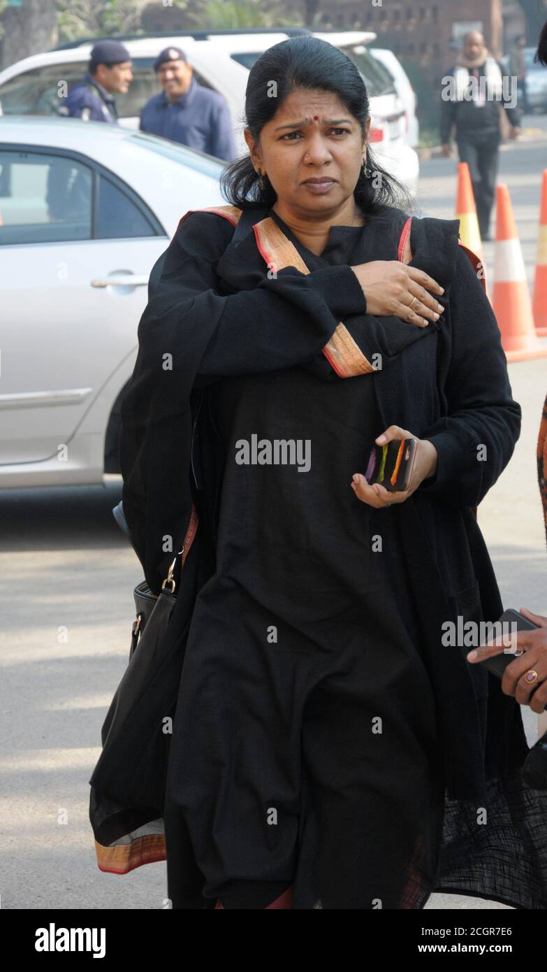 Kanimozhi Karunanidhi, a leader of DMK party of Tamil Nadu state, poet ...