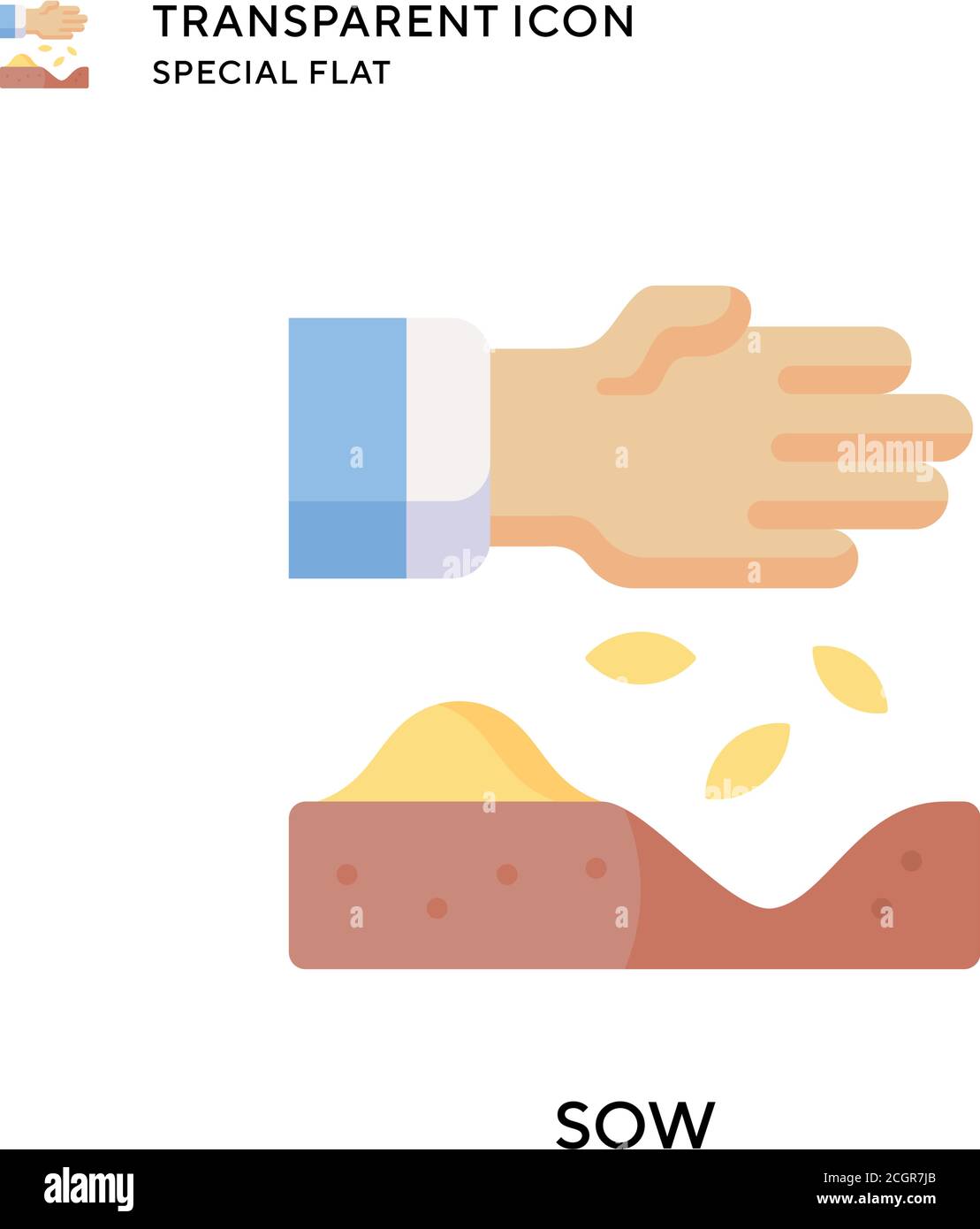 Seed growing detail Stock Vector Images - Alamy