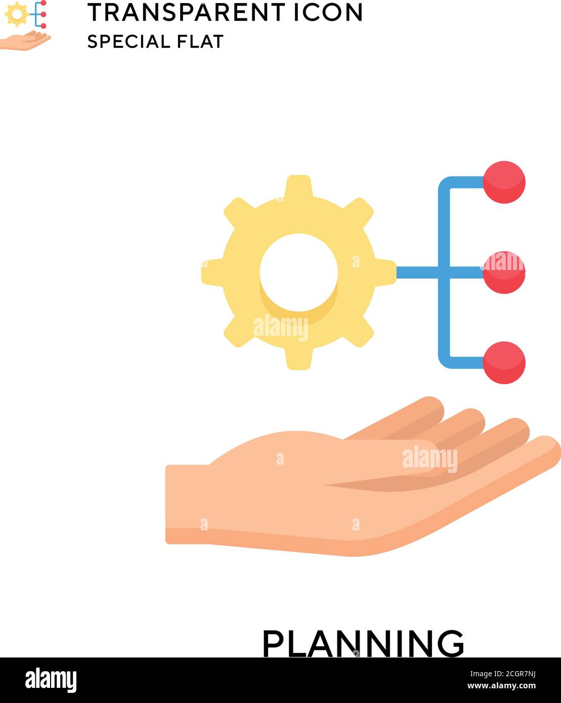 Planning vector icon. Flat style illustration. EPS 10 vector Stock ...