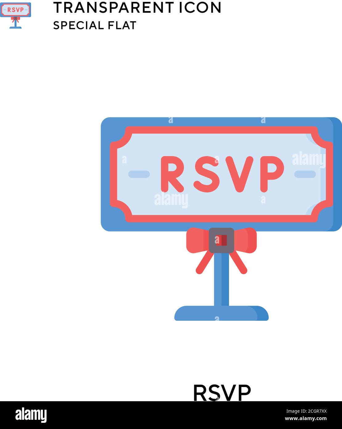 Rsvp vector icon. Flat style illustration. EPS 10 vector Stock Vector ...