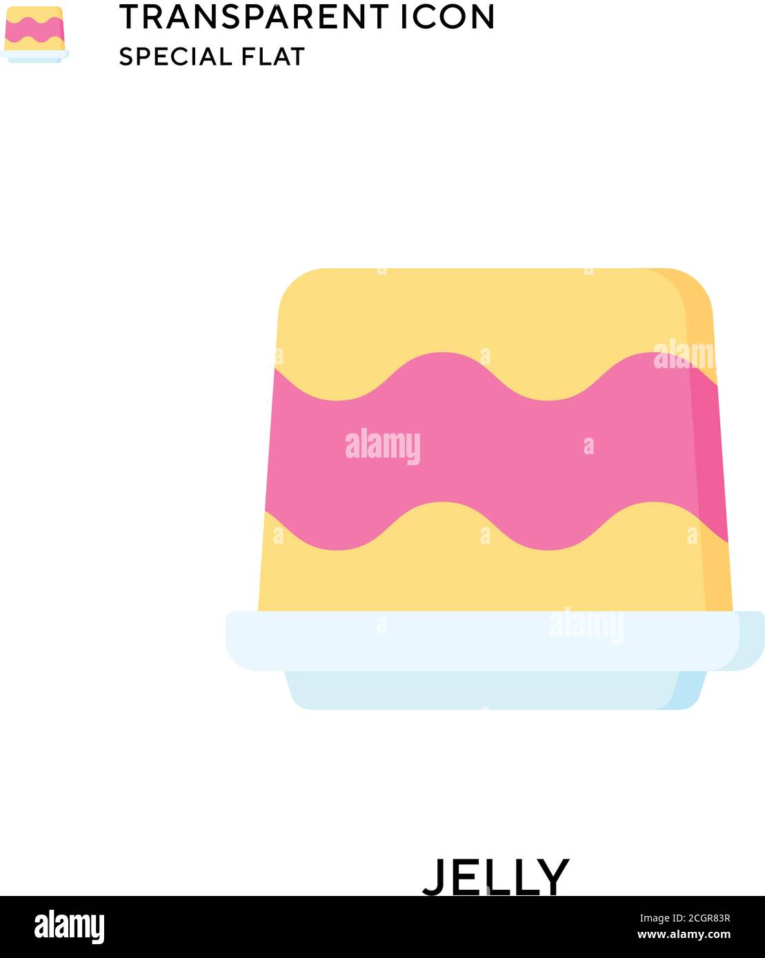 Jelly vector icon. Flat style illustration. EPS 10 vector Stock Vector ...