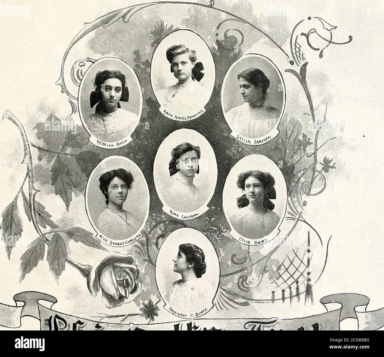 . Iris 1905 . Flower — Rose Colors — Black and Gold Motto — Truth ...