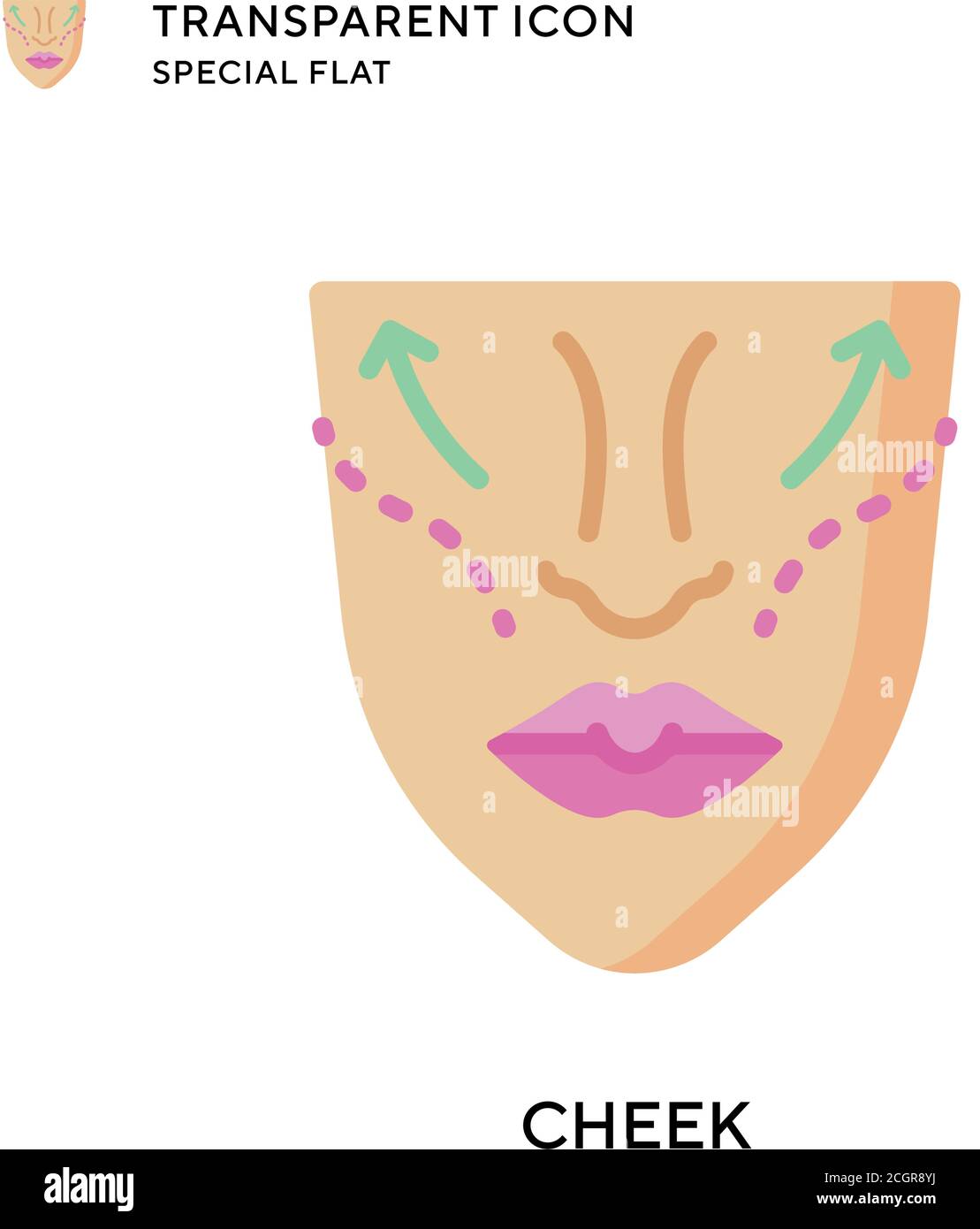 Cheek injection Stock Vector Images - Alamy