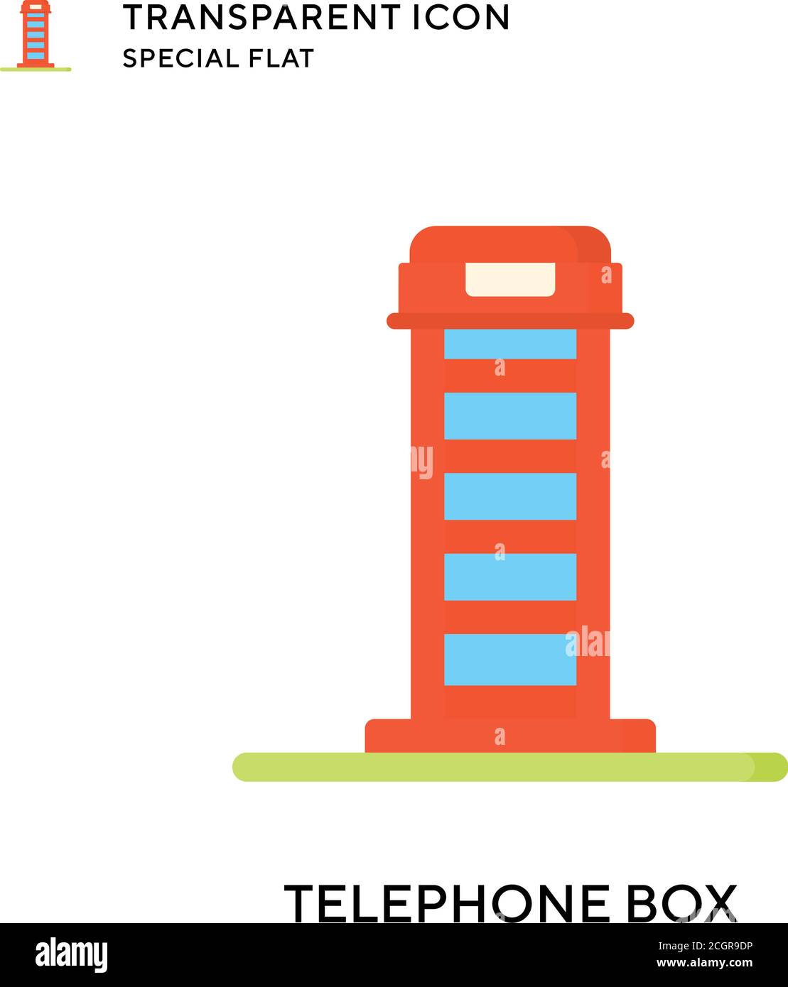 Typical british red telephone booth Stock Vector Images - Alamy