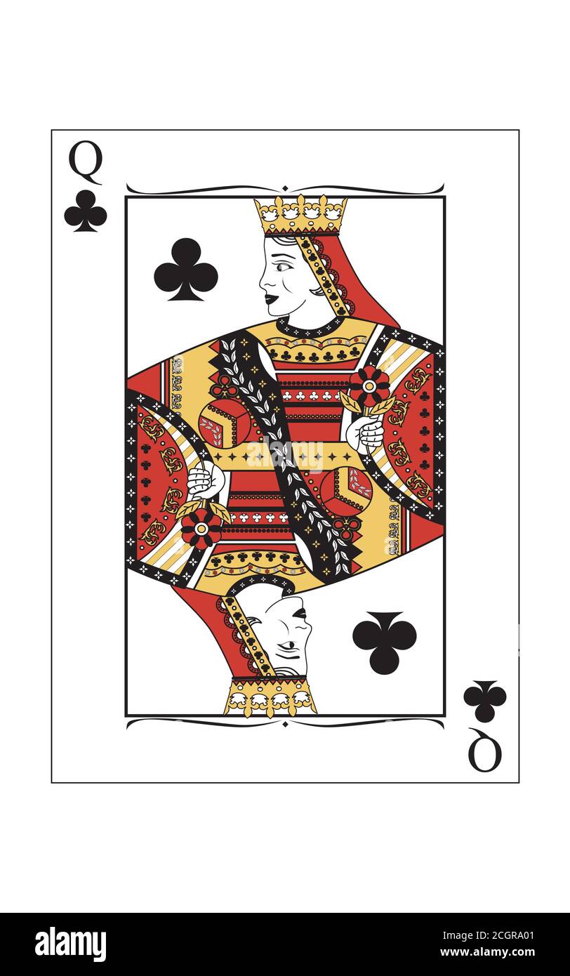 Queen of clubs hi-res stock photography and images - Alamy