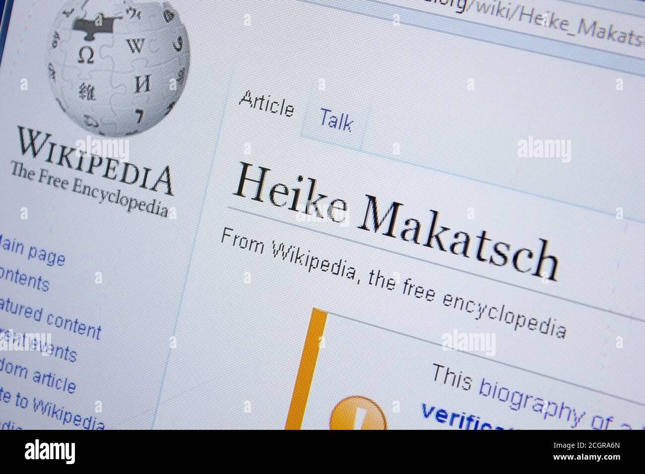 Ryazan, Russia - September 09, 2018 - Wikipedia page about Heike ...