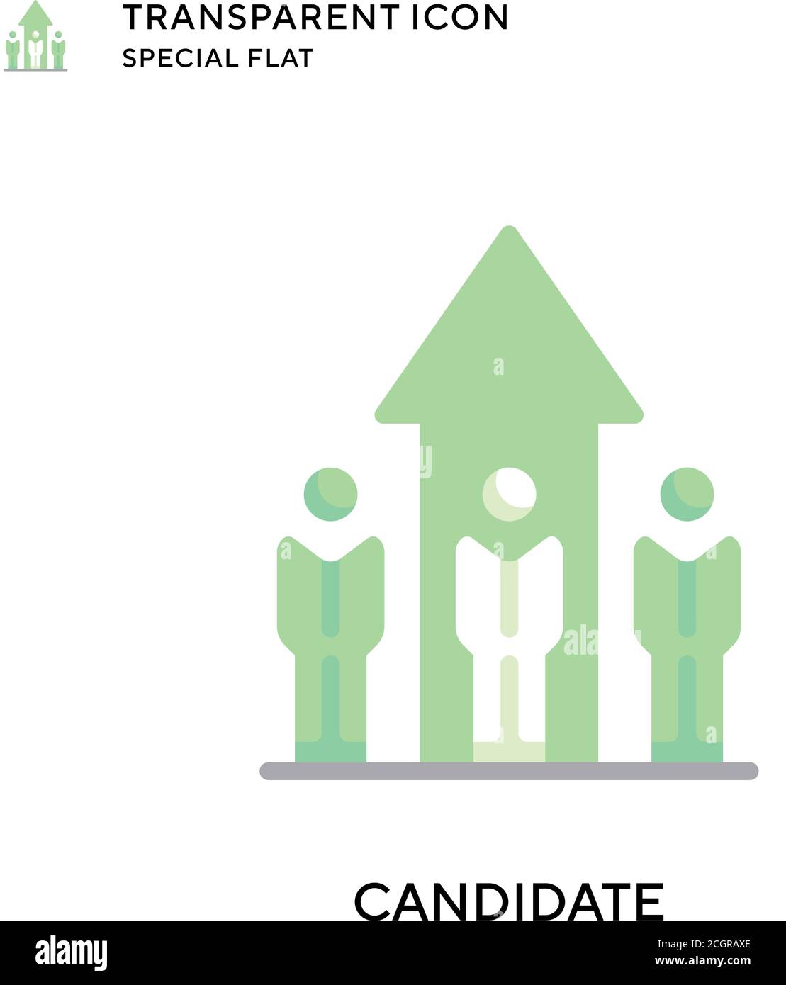 Candidate vector icon. Flat style illustration. EPS 10 vector Stock ...