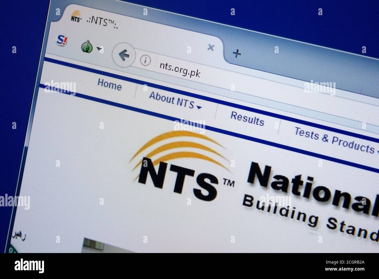 Ryazan, Russia - September 09, 2018: Homepage of Nts website on the display of PC, url - Nts.org ...