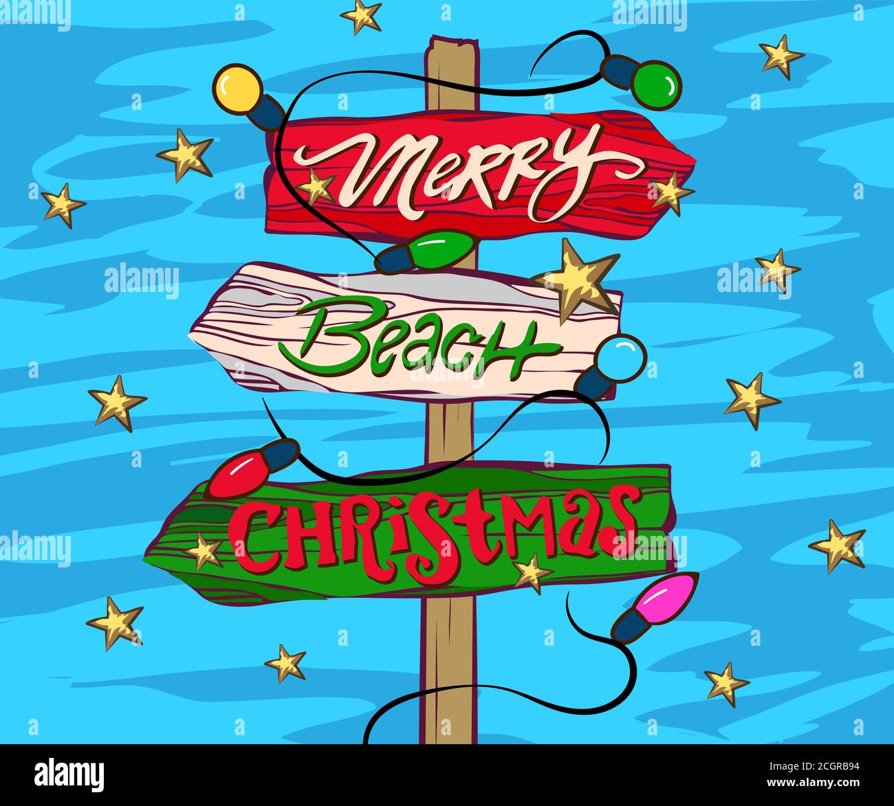 Christmas signs beach, Christmas on the beach, comic signs on the beach ...