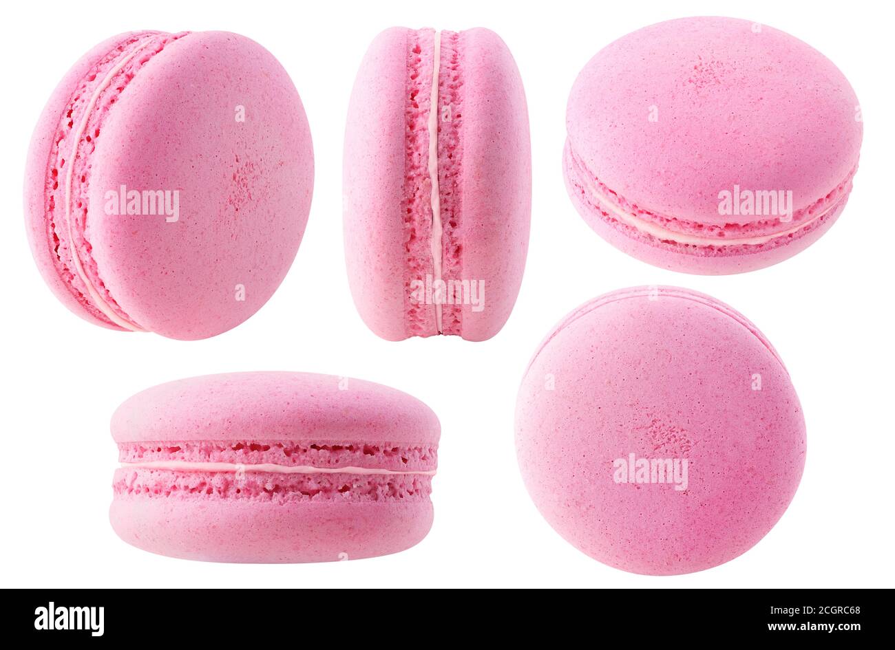 Isolated strawberry macaron collection hi-res stock photography and ...