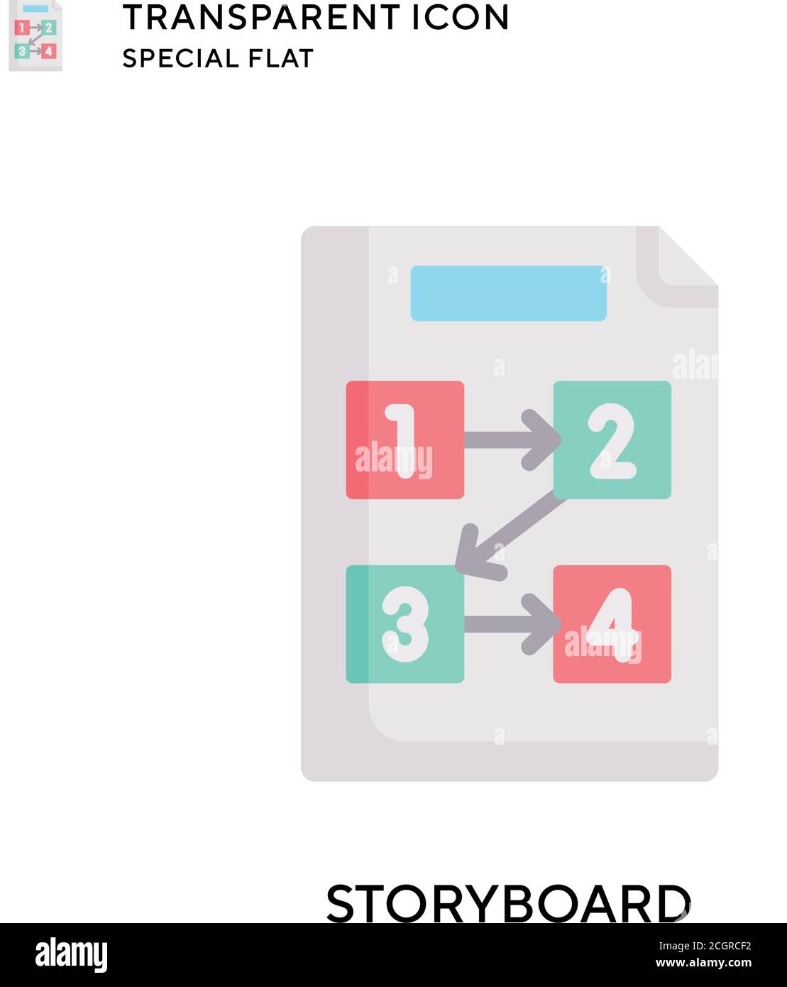 Storyboard vector icon. Flat style illustration. EPS 10 vector Stock ...