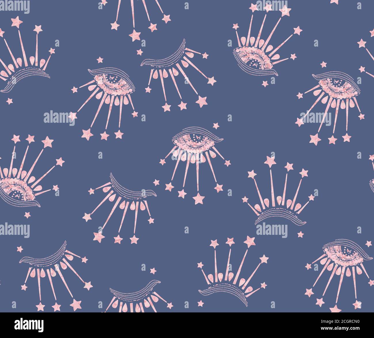 Seamless golden pattern from stylized gold foil eyes. Colorful ...