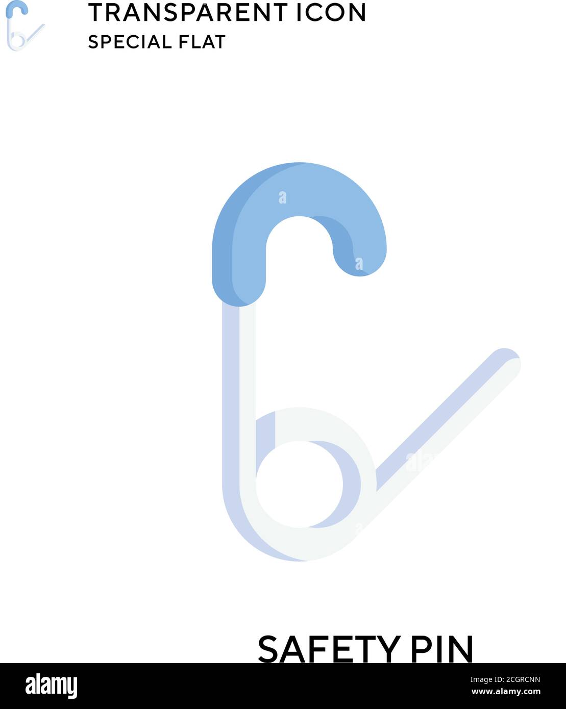 Safety pin vector icon. Flat style illustration. EPS 10 vector Stock ...