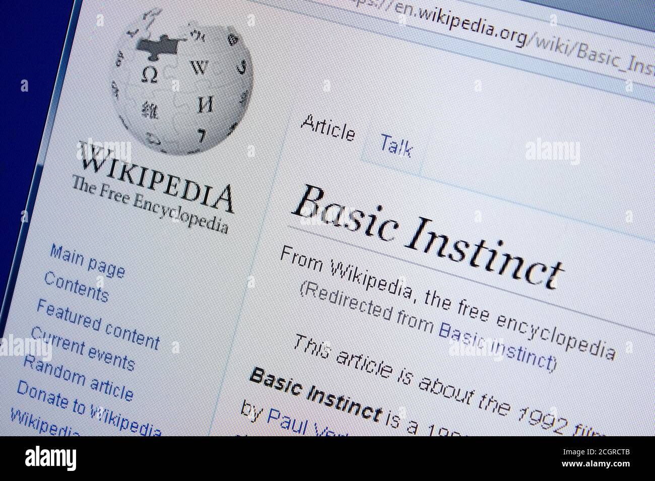 Ryazan, Russia - September 09, 2018 - Wikipedia page about Basic ...