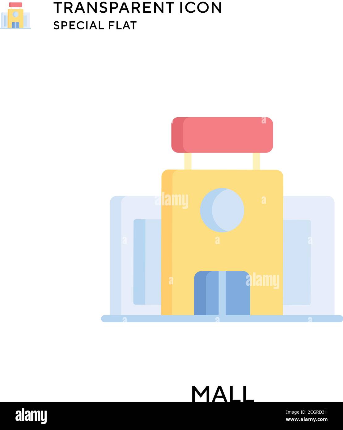 Mall vector icon. Flat style illustration. EPS 10 vector Stock Vector ...