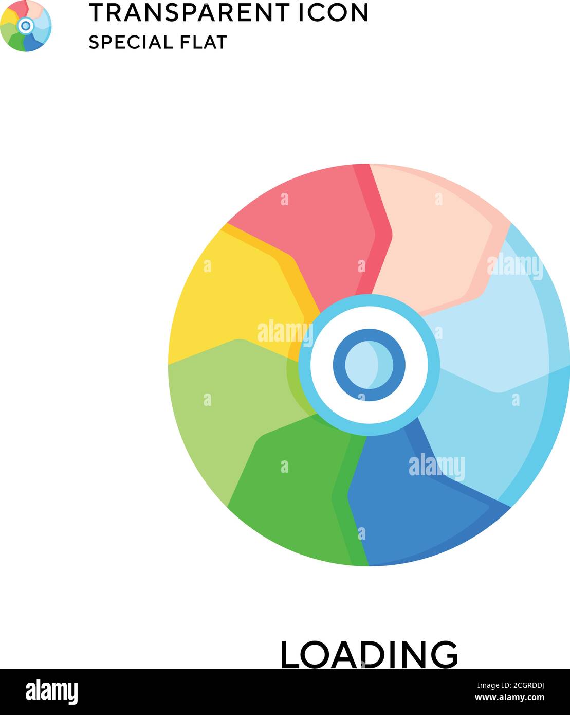 Loading vector icon. Flat style illustration. EPS 10 vector Stock ...