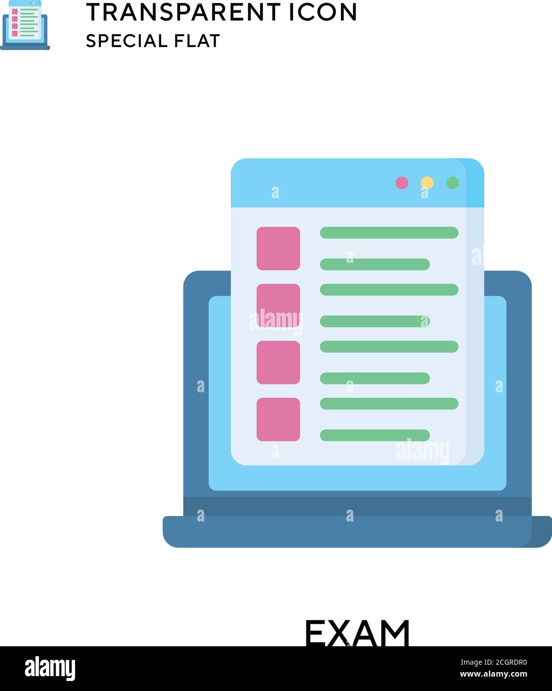 University students taking exam Stock Vector Images - Alamy