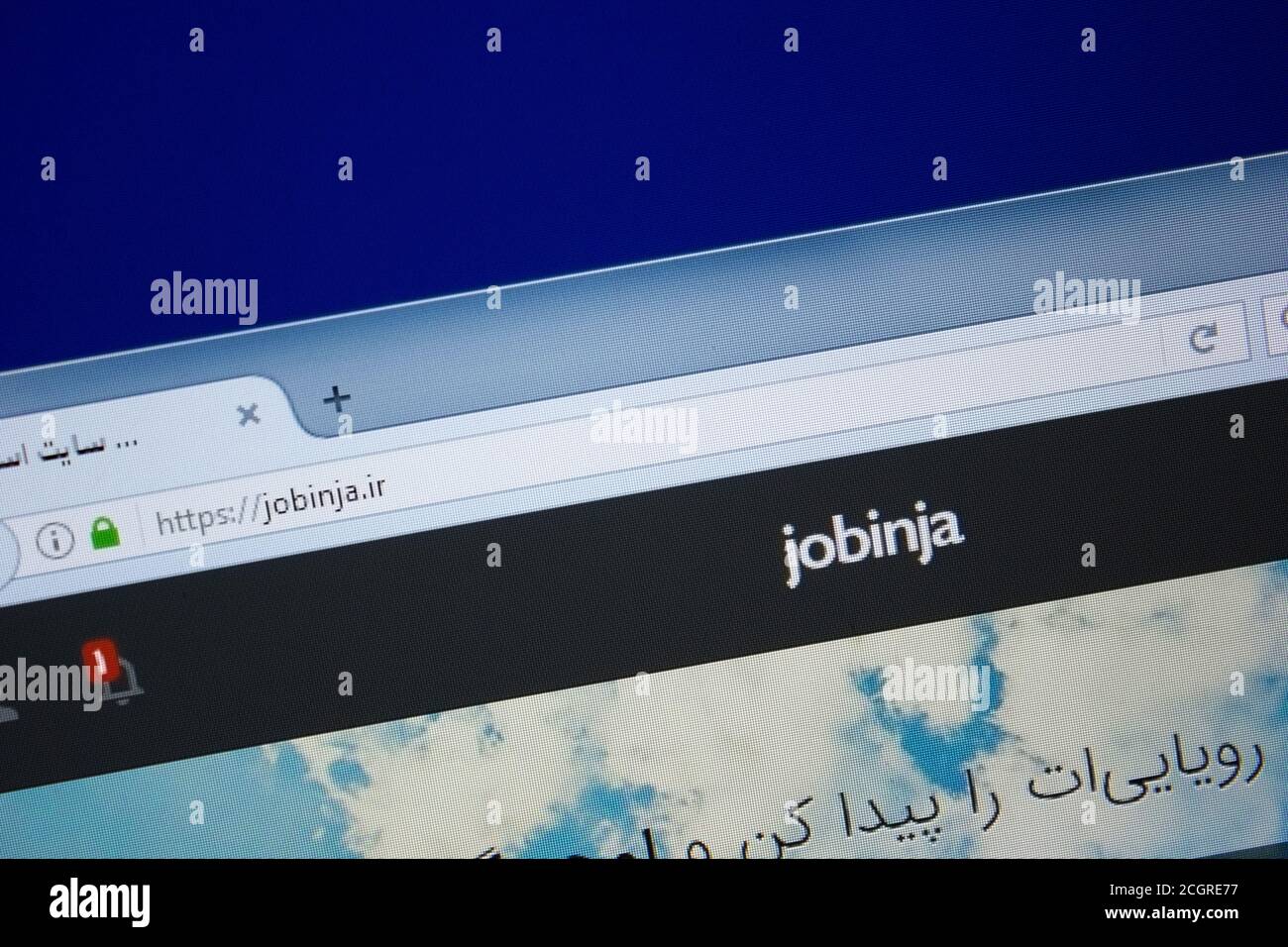 Ryazan, Russia - September 09, 2018: Homepage of Jobinja website on the ...