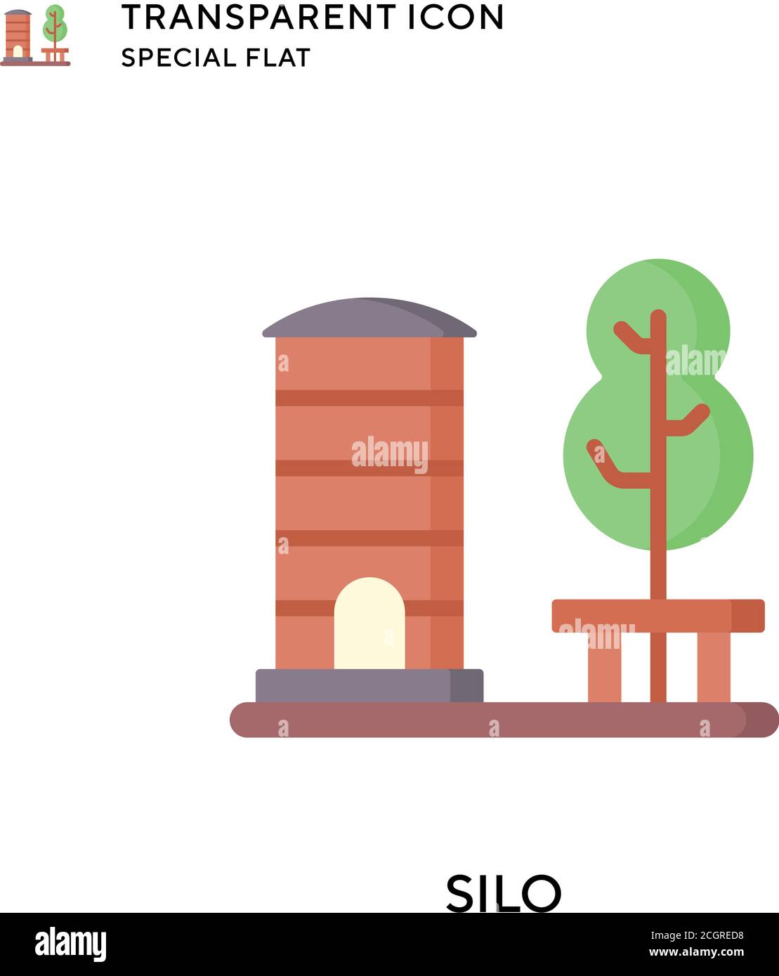 Illustration Of Silos High Resolution Stock Photography and Images - Alamy