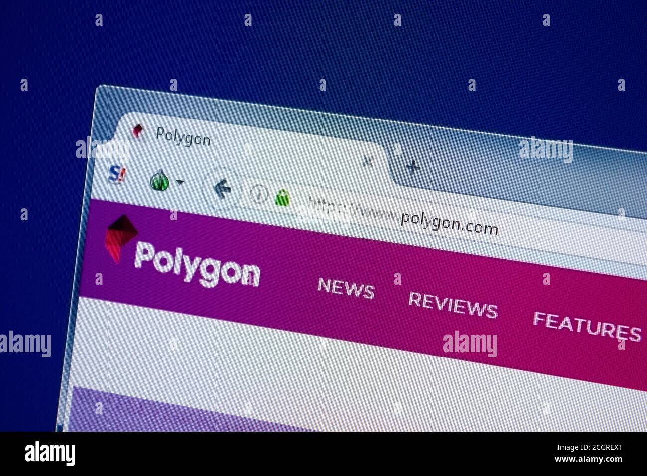 Ryazan, Russia - September 09, 2018: Homepage of Polygon website on the ...