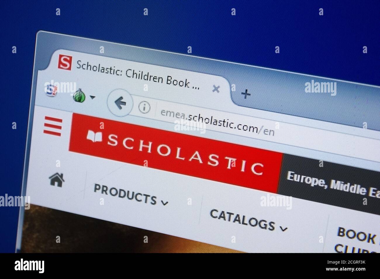 Ryazan, Russia - September 09, 2018: Homepage of Scholastic website on ...