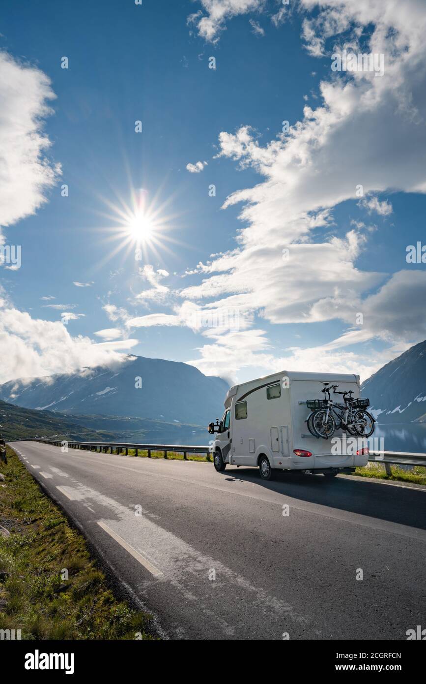 Family vacation travel RV, holiday trip in motorhome, Caravan car ...