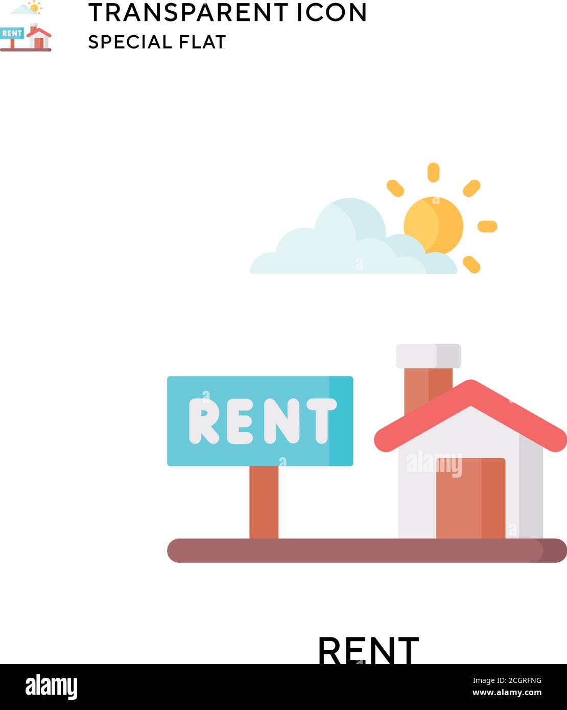 Renting flat woman Stock Vector Images - Alamy