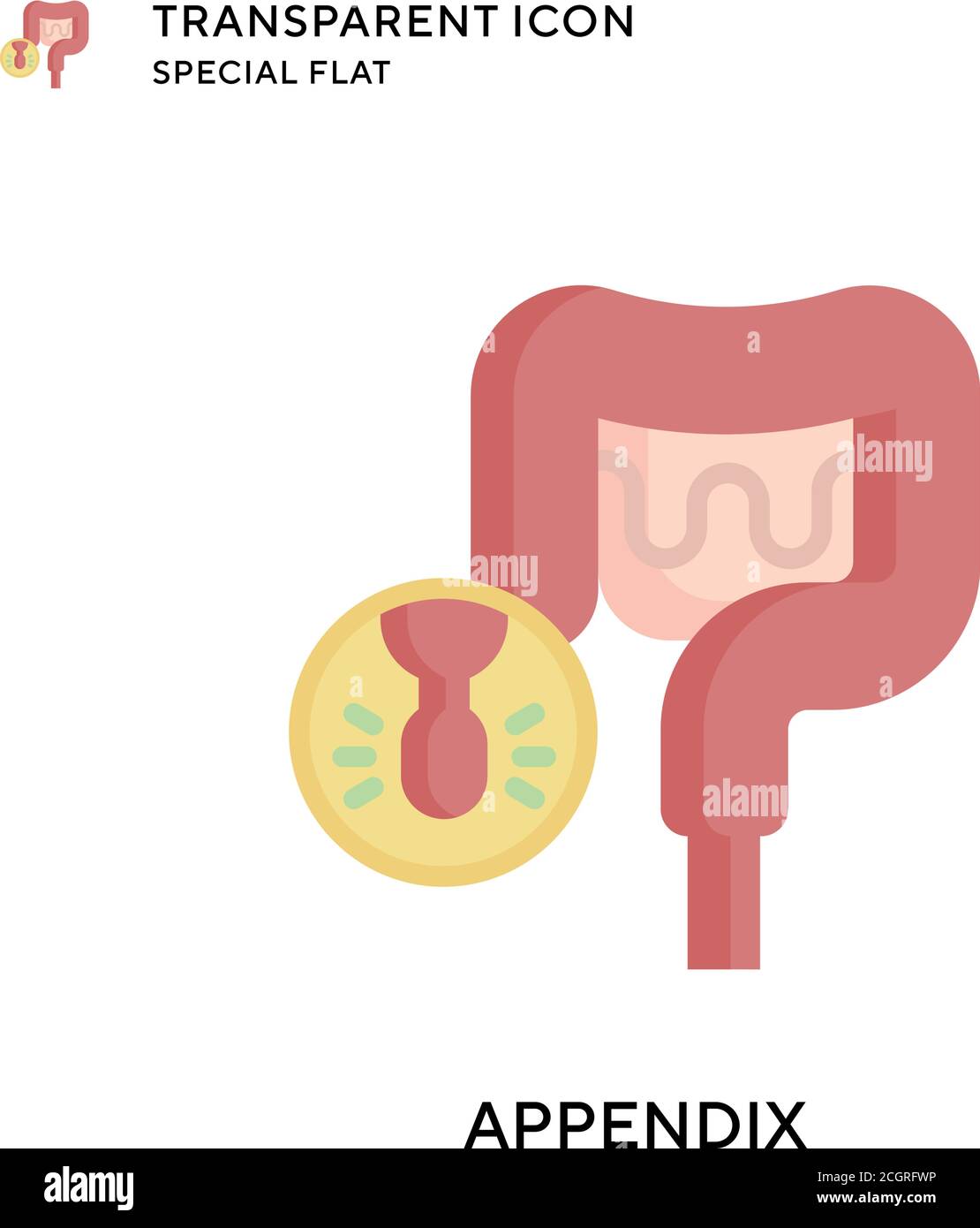 Appendix vector icon. Flat style illustration. EPS 10 vector Stock ...