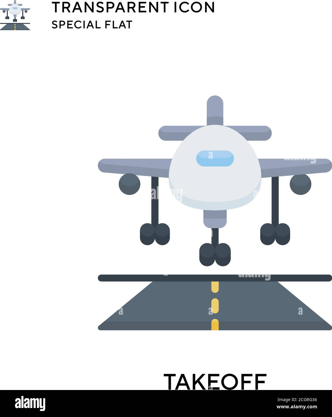 Aeroplane runway takeoff Cut Out Stock Images & Pictures - Alamy