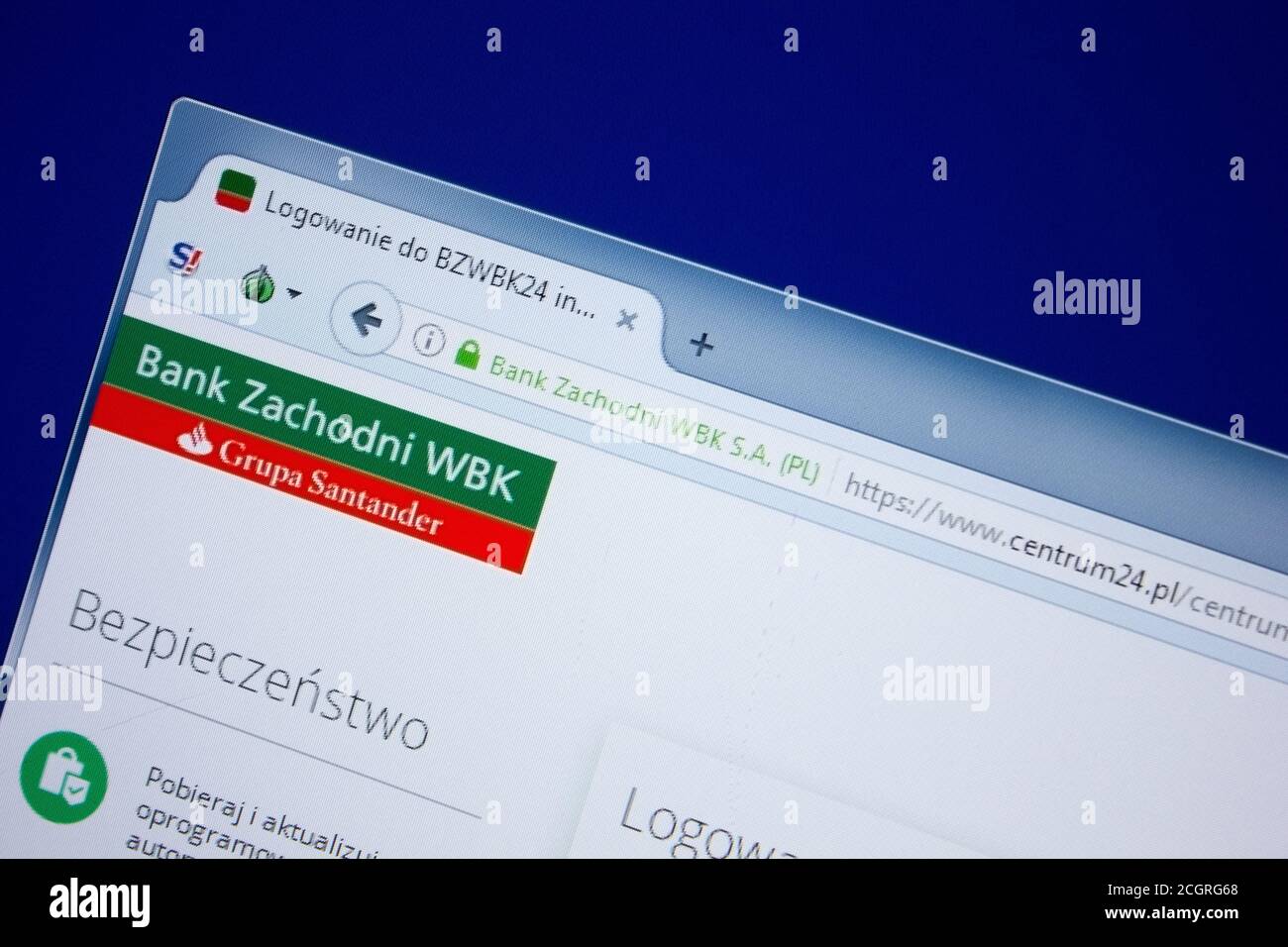 Ryazan, Russia - September 09, 2018: Homepage of Centrum24 website on ...