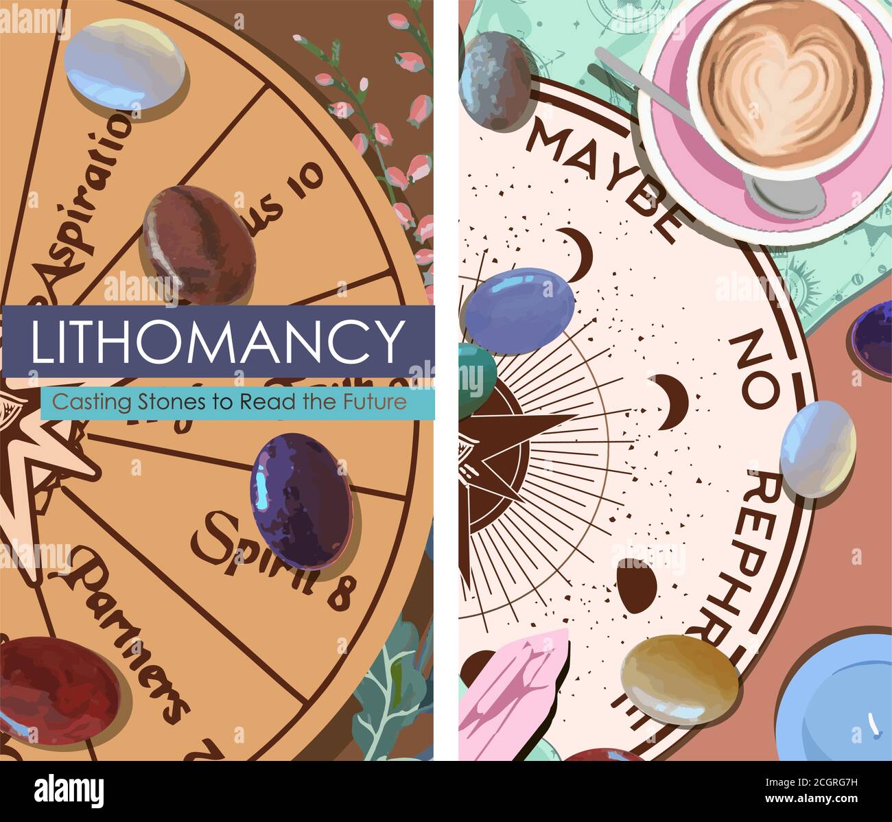 Lithomancy: Casting Stones to Read the Future, Editable templates for ...