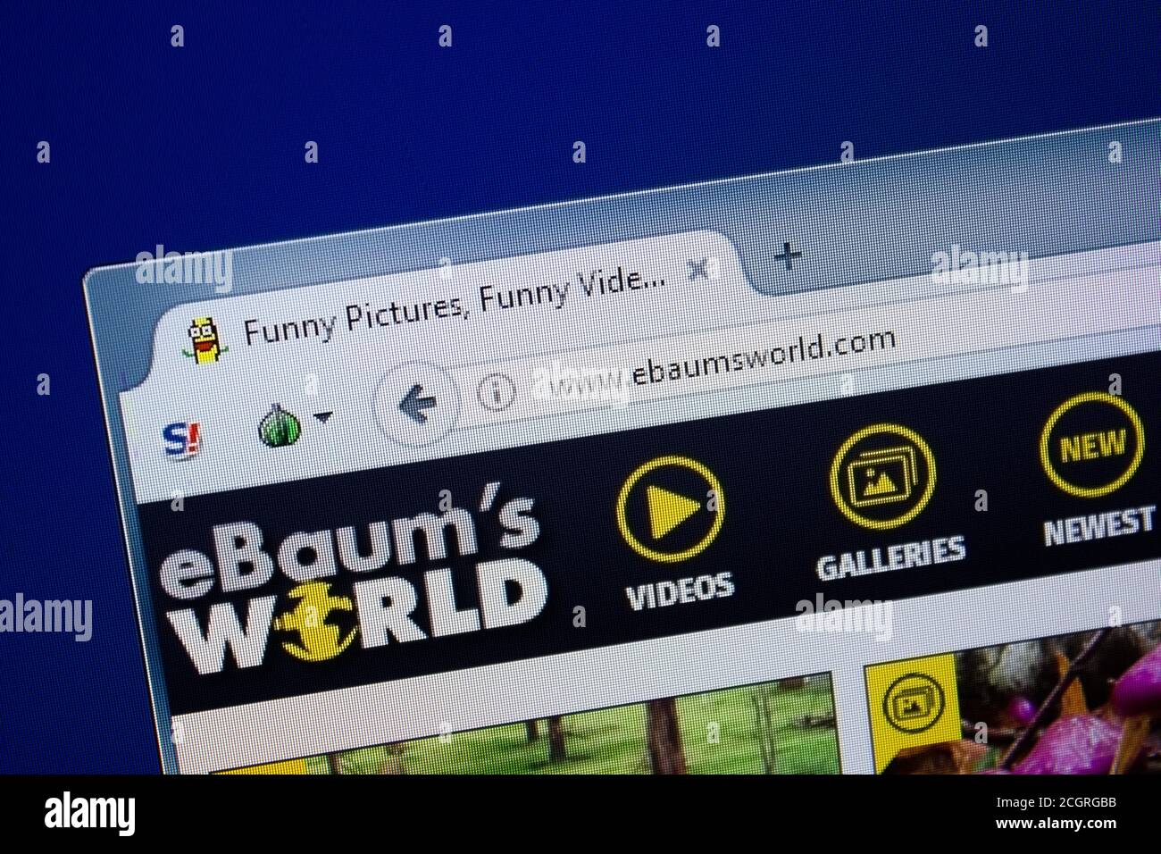 Ryazan, Russia - September 09, 2018: Homepage of Ebaums World website ...