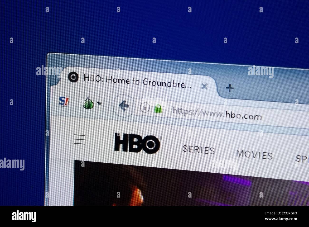 Ryazan, Russia - September 09, 2018: Homepage of Hbo website on the ...