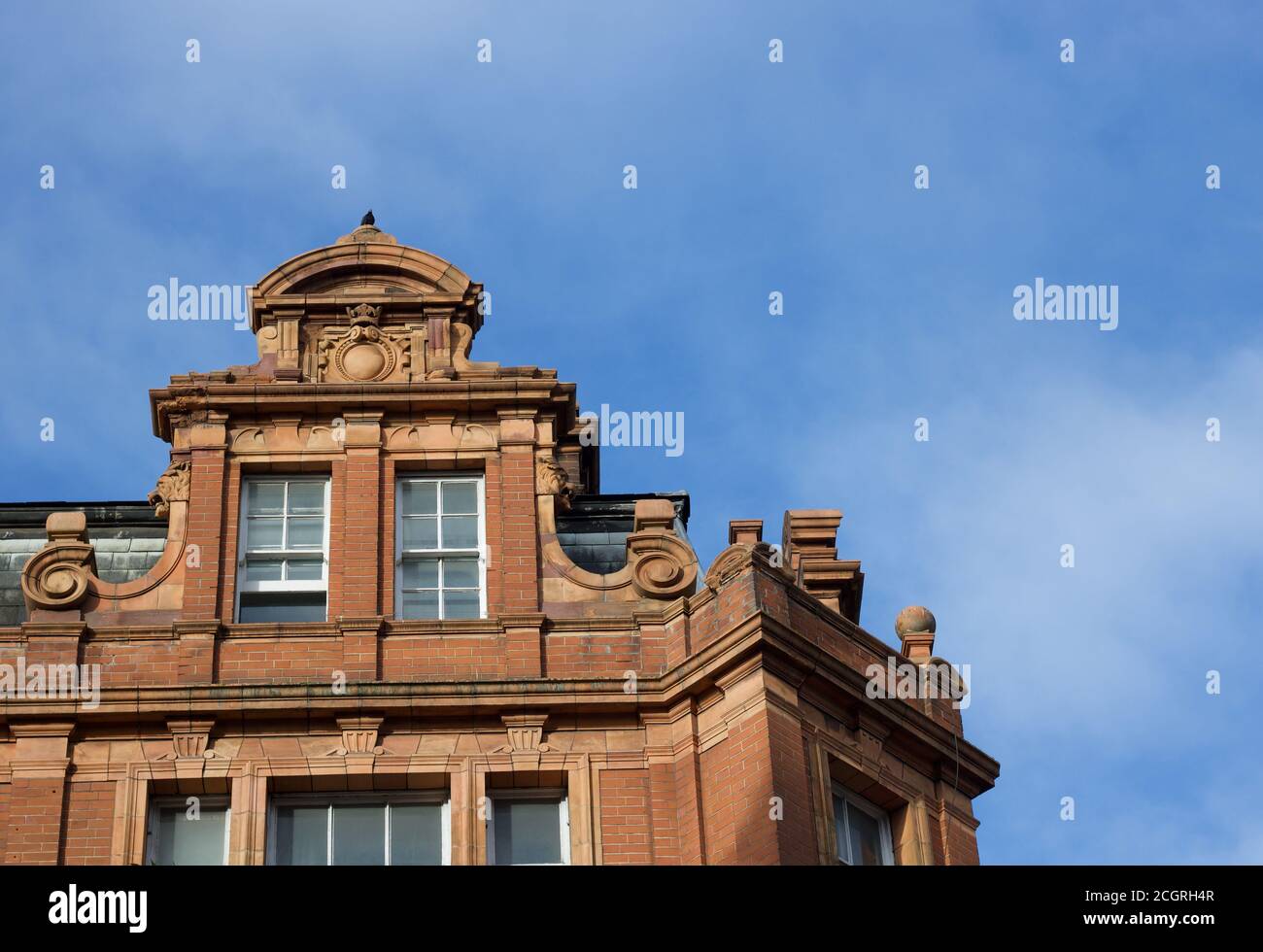 12 September 2020 - London, UK: Heritage building with architectural ...