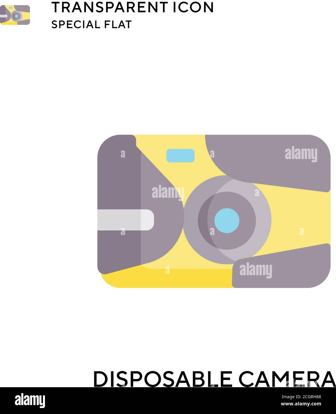 Disposable camera vector icon. Flat style illustration. EPS 10 vector ...