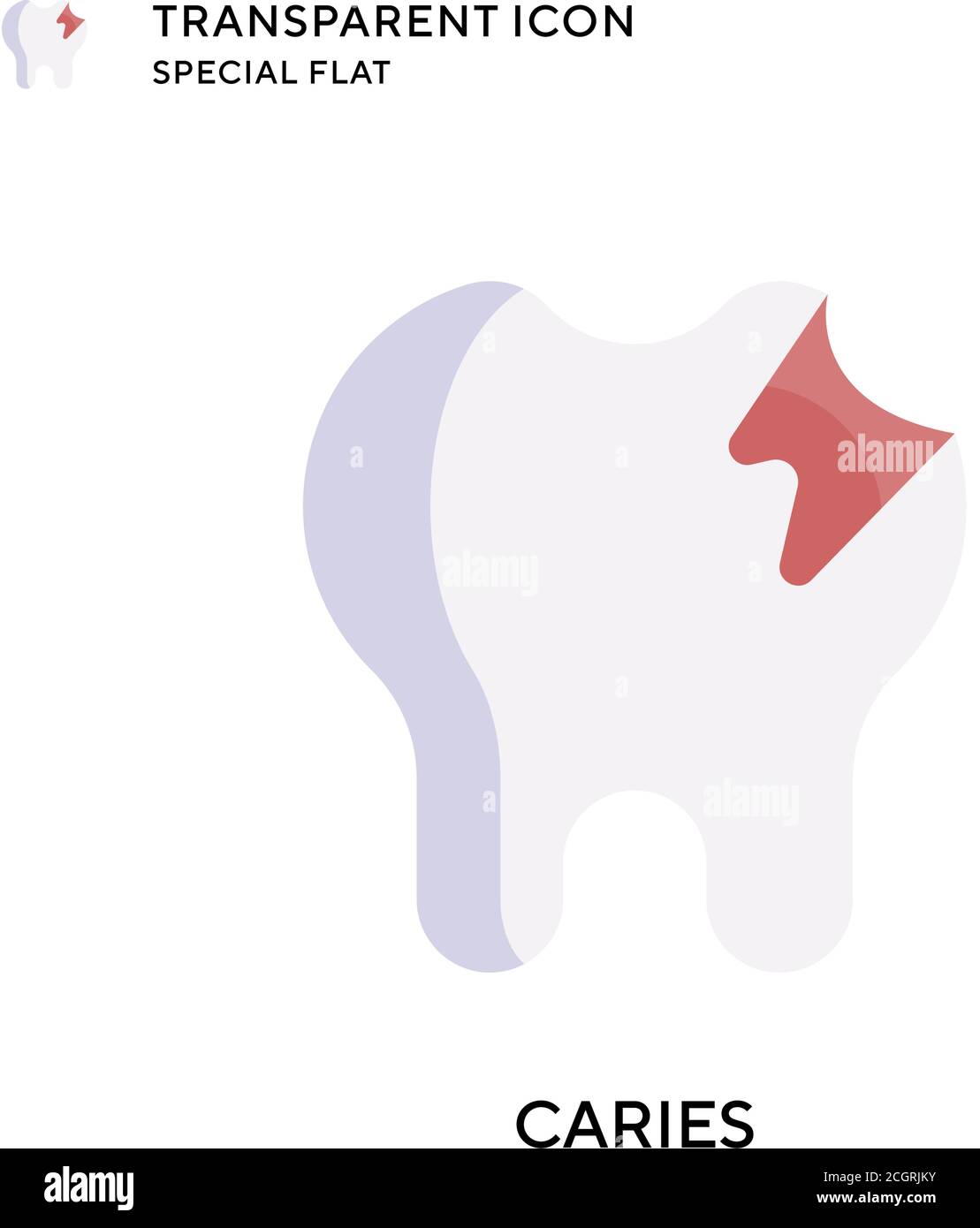 Caries vector icon. Flat style illustration. EPS 10 vector Stock Vector ...