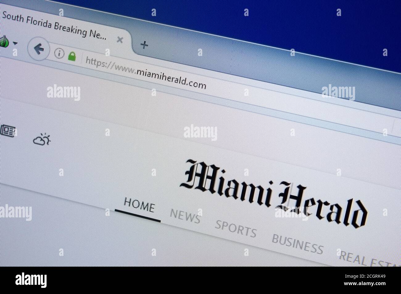 Ryazan, Russia - September 09, 2018: Homepage of Miami Herald website ...