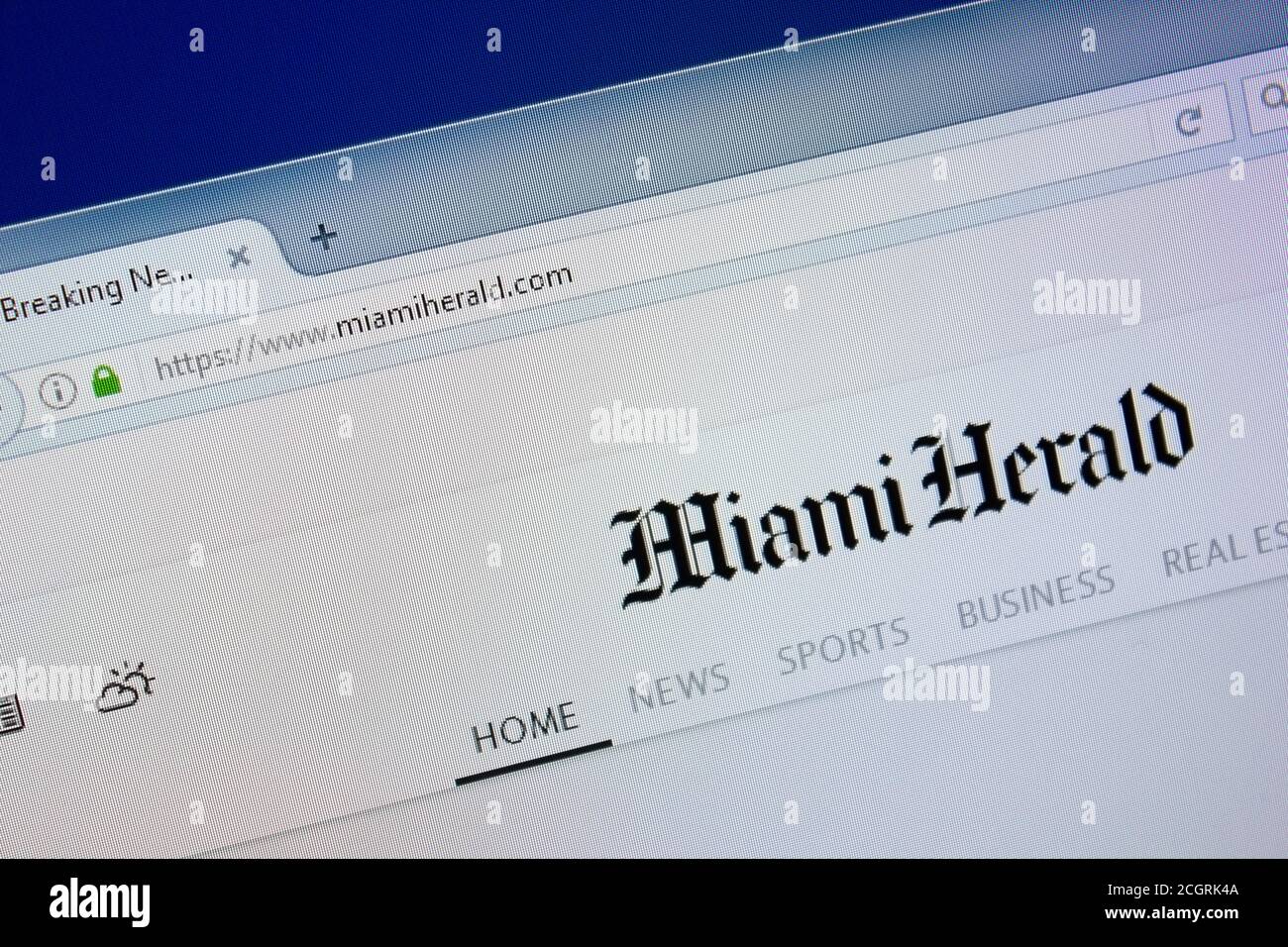 Ryazan, Russia - September 09, 2018: Homepage of Miami Herald website ...