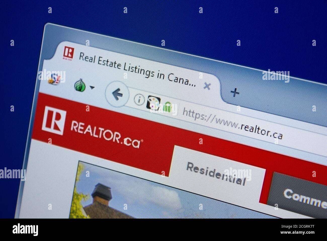 Ryazan, Russia - September 09, 2018: Homepage of Realtro website on the ...