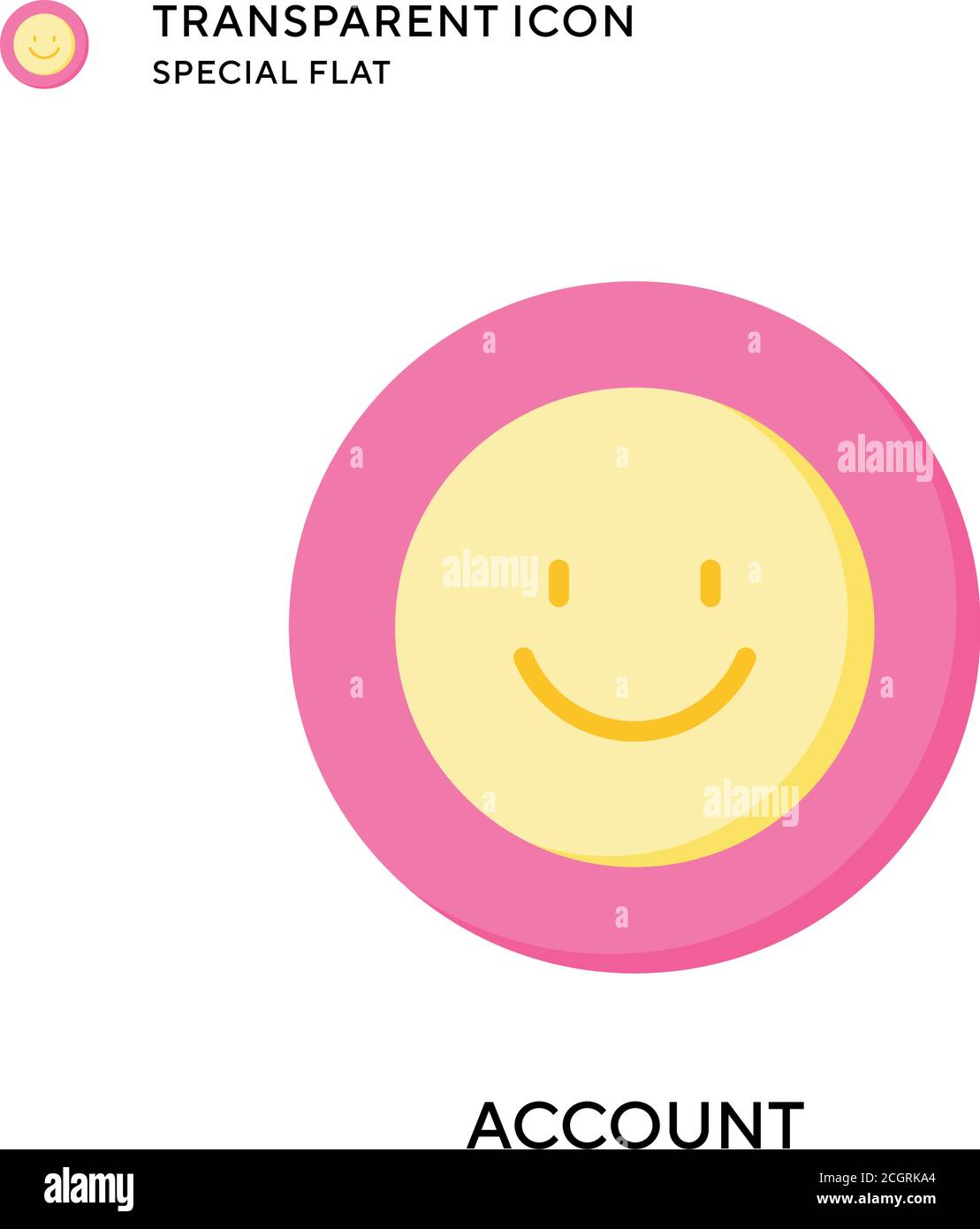 Account vector icon. Flat style illustration. EPS 10 vector Stock ...