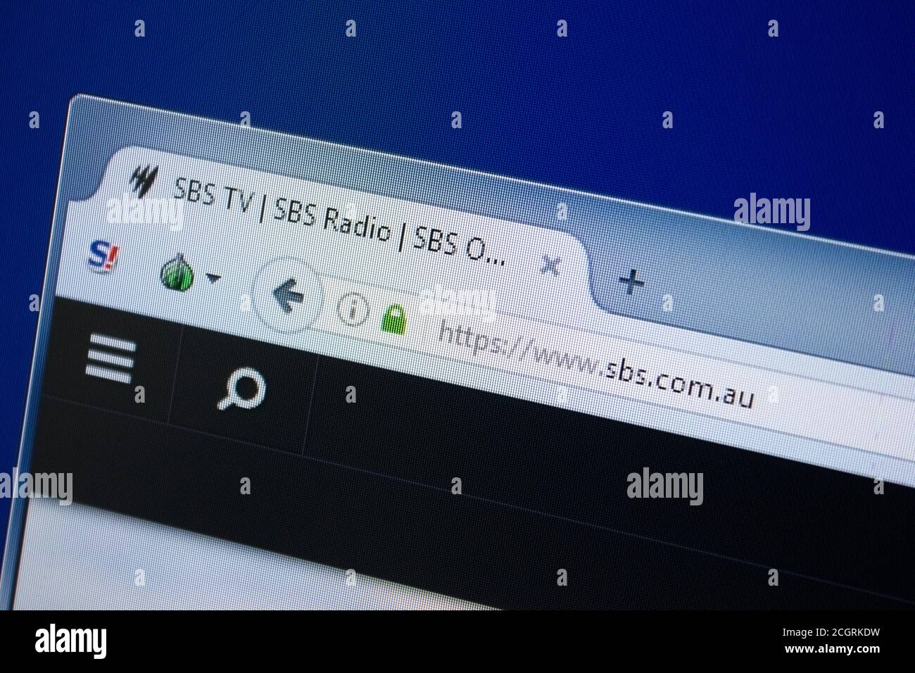 Ryazan, Russia - September 09, 2018: Homepage of Sbs website on the ...