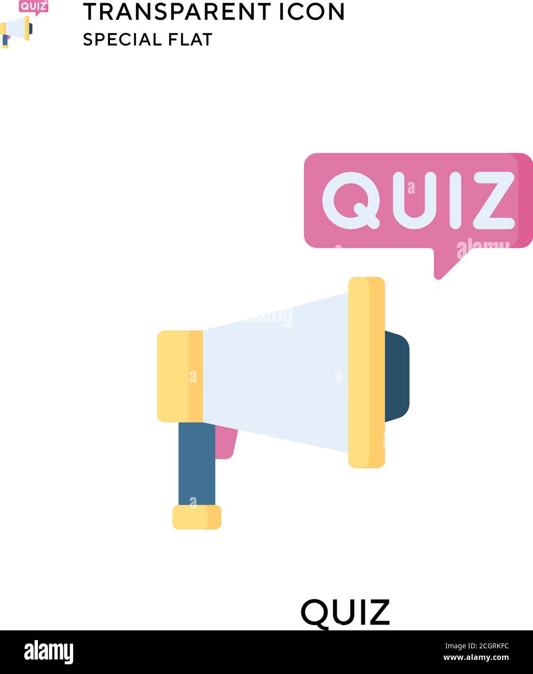 Quiz vector icon. Flat style illustration. EPS 10 vector Stock Vector ...