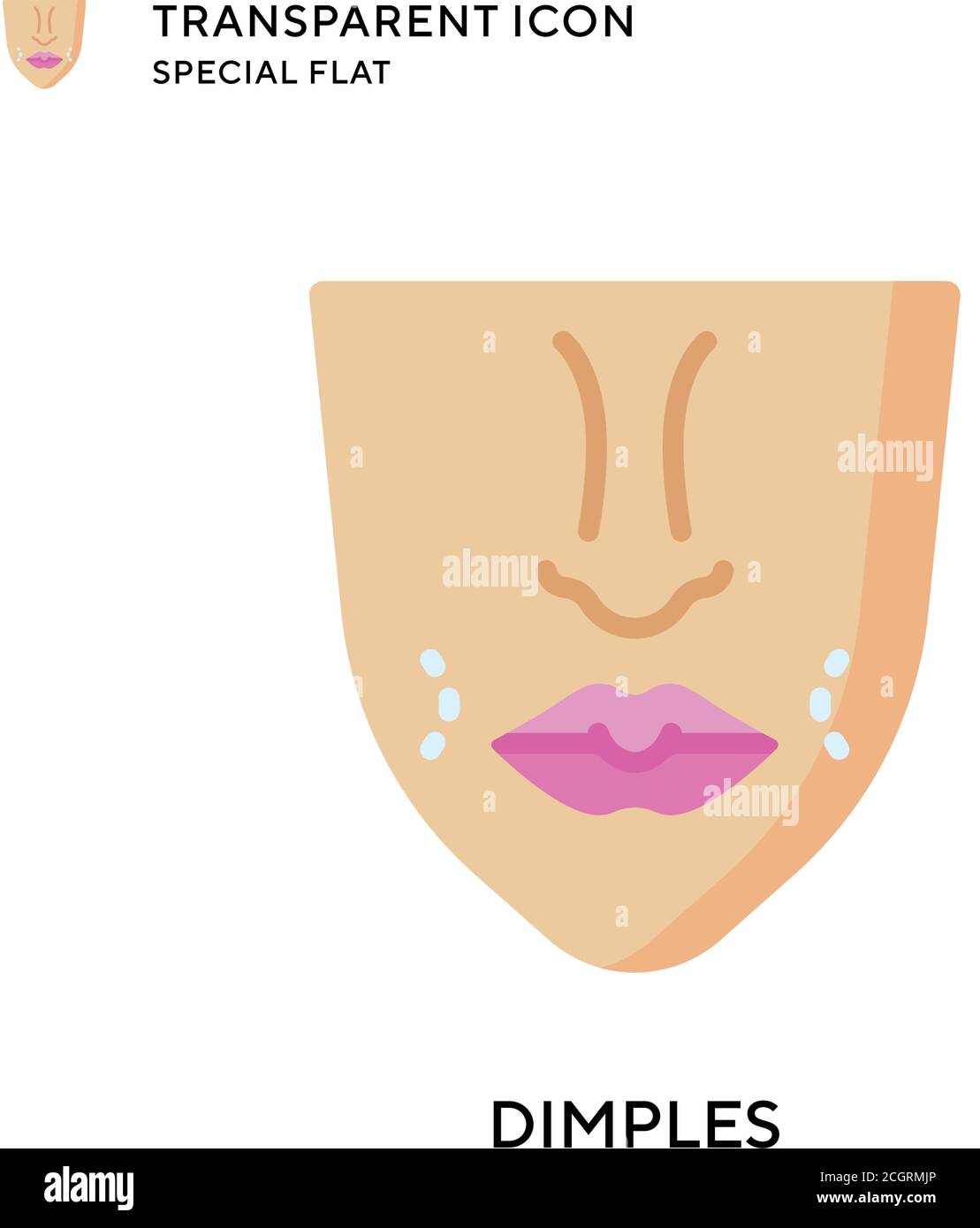 Dimples vector vectors hi-res stock photography and images - Alamy