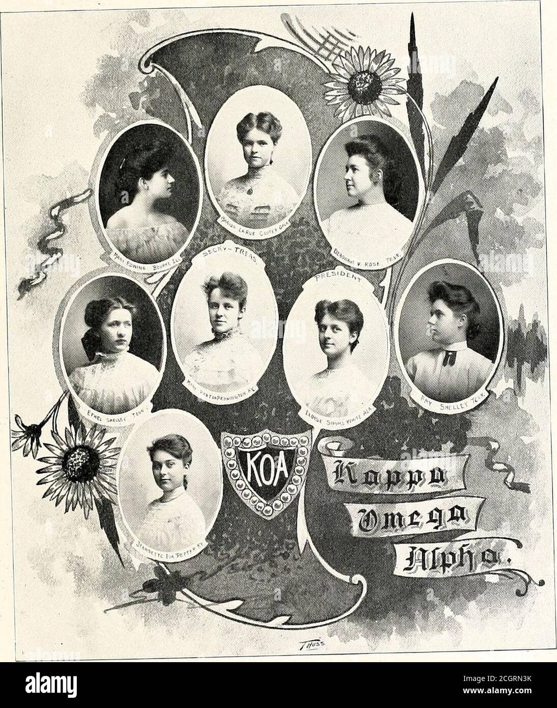 . Iris 1905 . TnuQntntnn Kappa On^esia Alpba Colors —Black and Gold ...