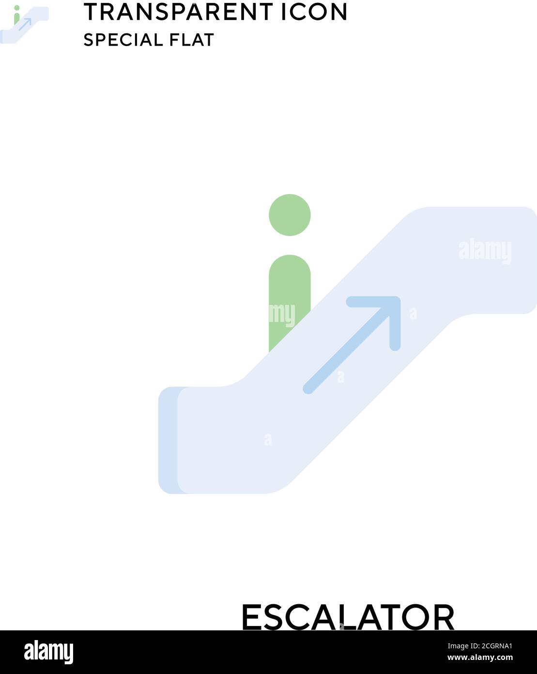 Escalator vector icon. Flat style illustration. EPS 10 vector Stock ...