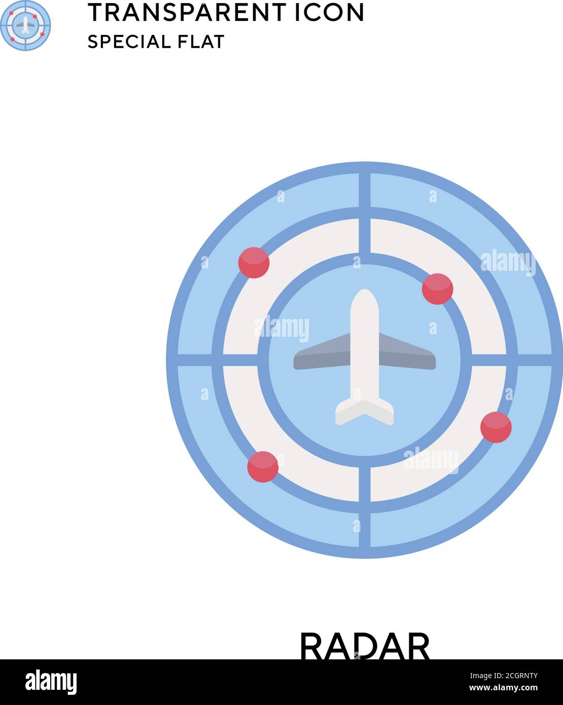 Radar vector icon. Flat style illustration. EPS 10 vector Stock Vector ...